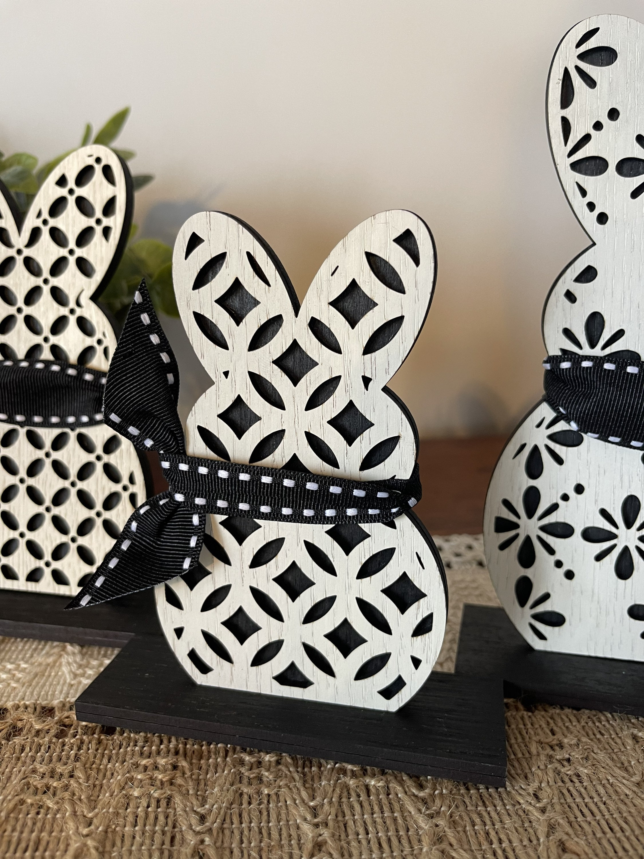 Easter Bunny Shelf Sitters: Farmhouse Decor Set of 3 - Etsy