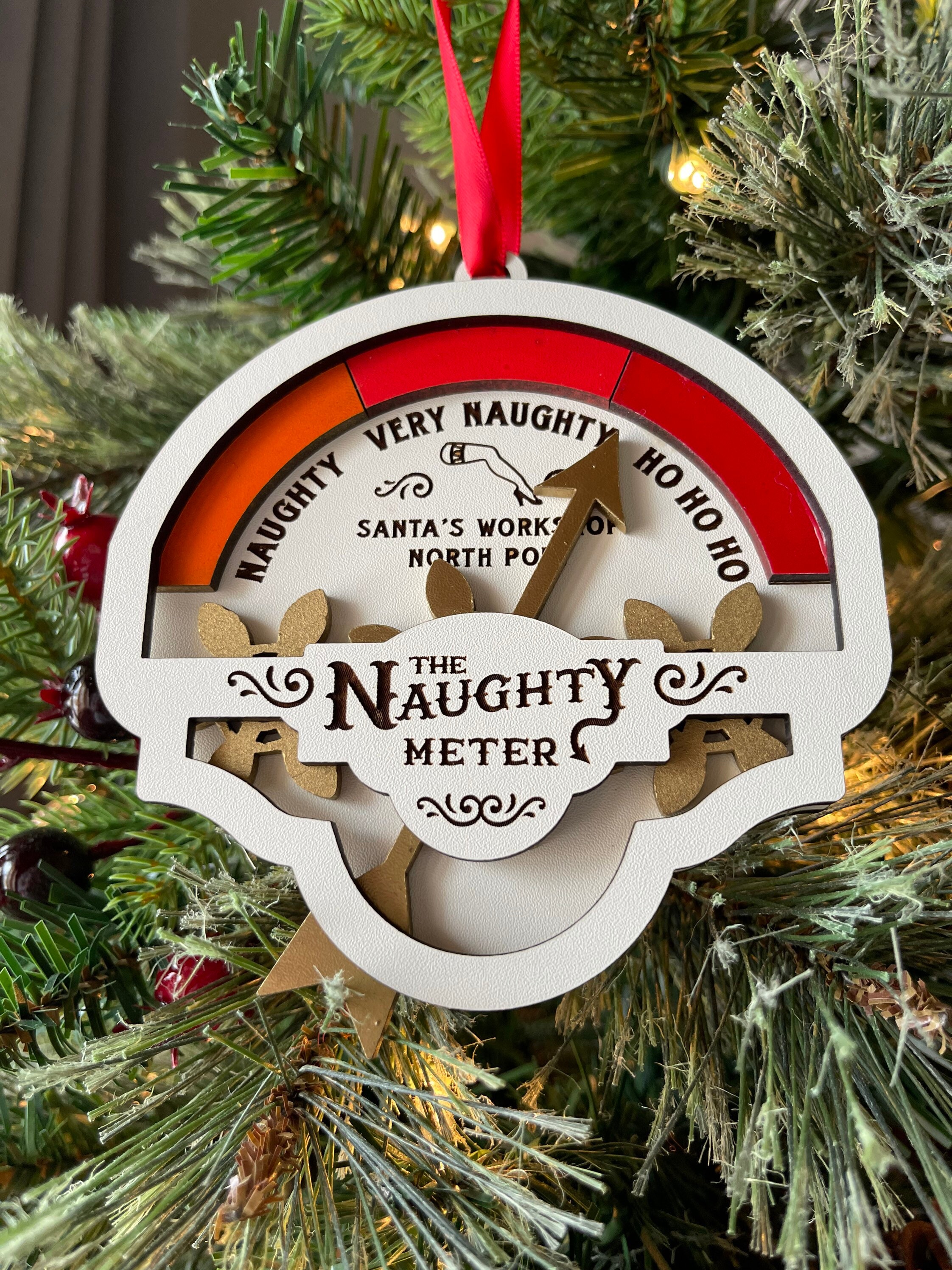 ADULT Naughty Meter / Adult Santa Meter Christmas Ornament - Etsy