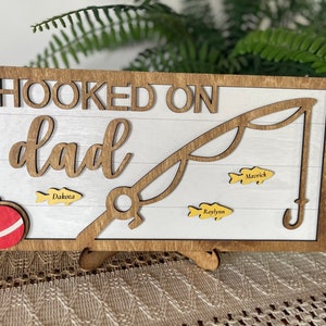 Hooked on Daddy Fishing Gift / Christmas Gift for Dad / Personalized ...