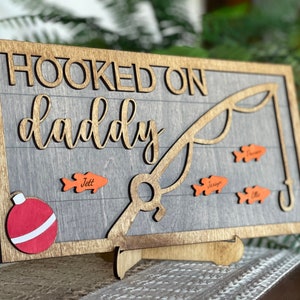 Hooked on Daddy Fishing Gift / Christmas Gift for Dad / Personalized ...