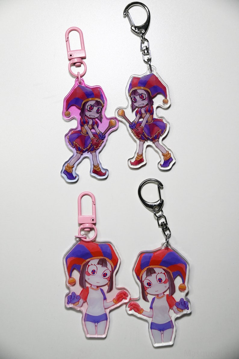 The Amazing Digital Circus Pomni Acrylic Keychain - Etsy Australia