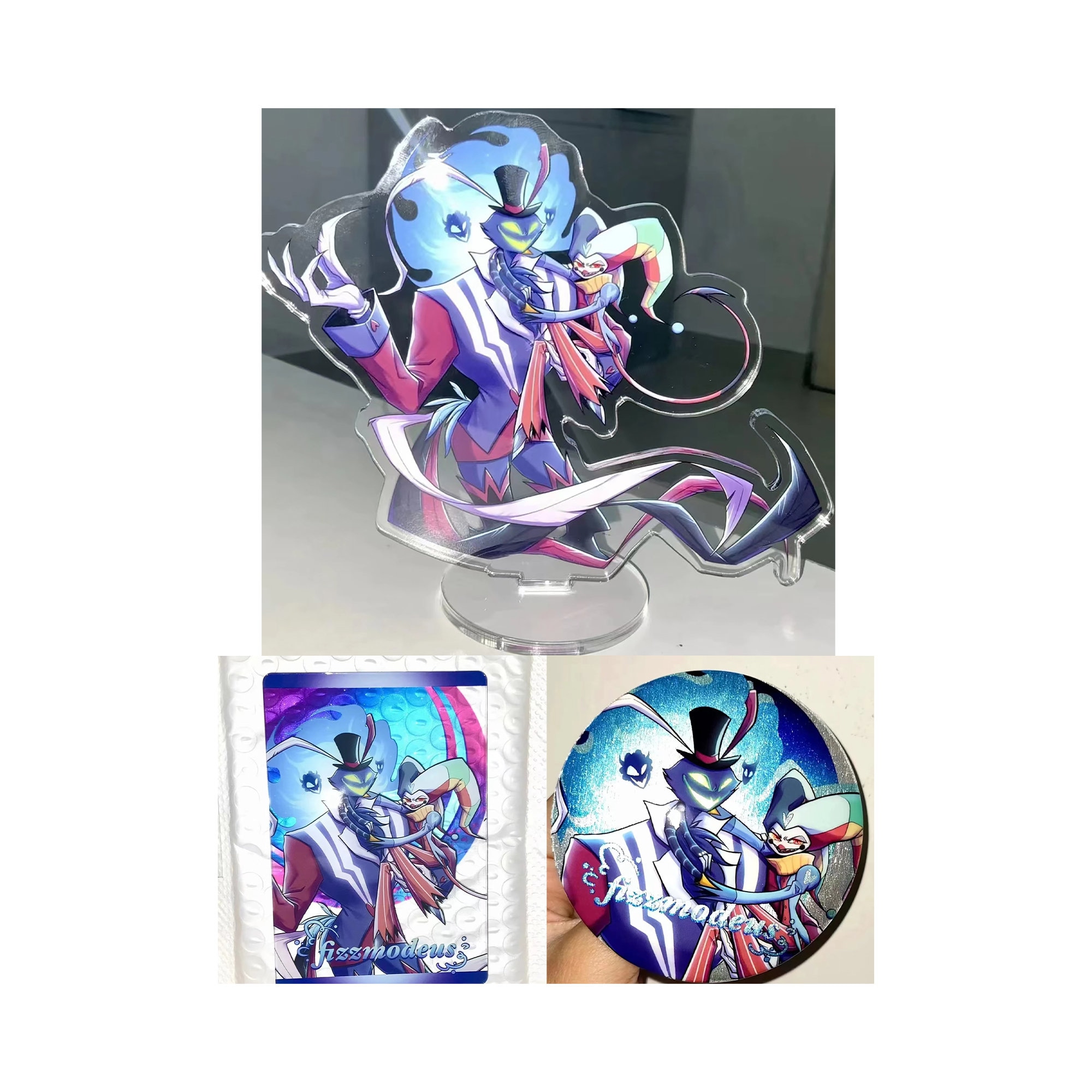 Helluva Boss Ozzie and Fizzarolli Stands,helluva Boss Pins,helluva Boss ...