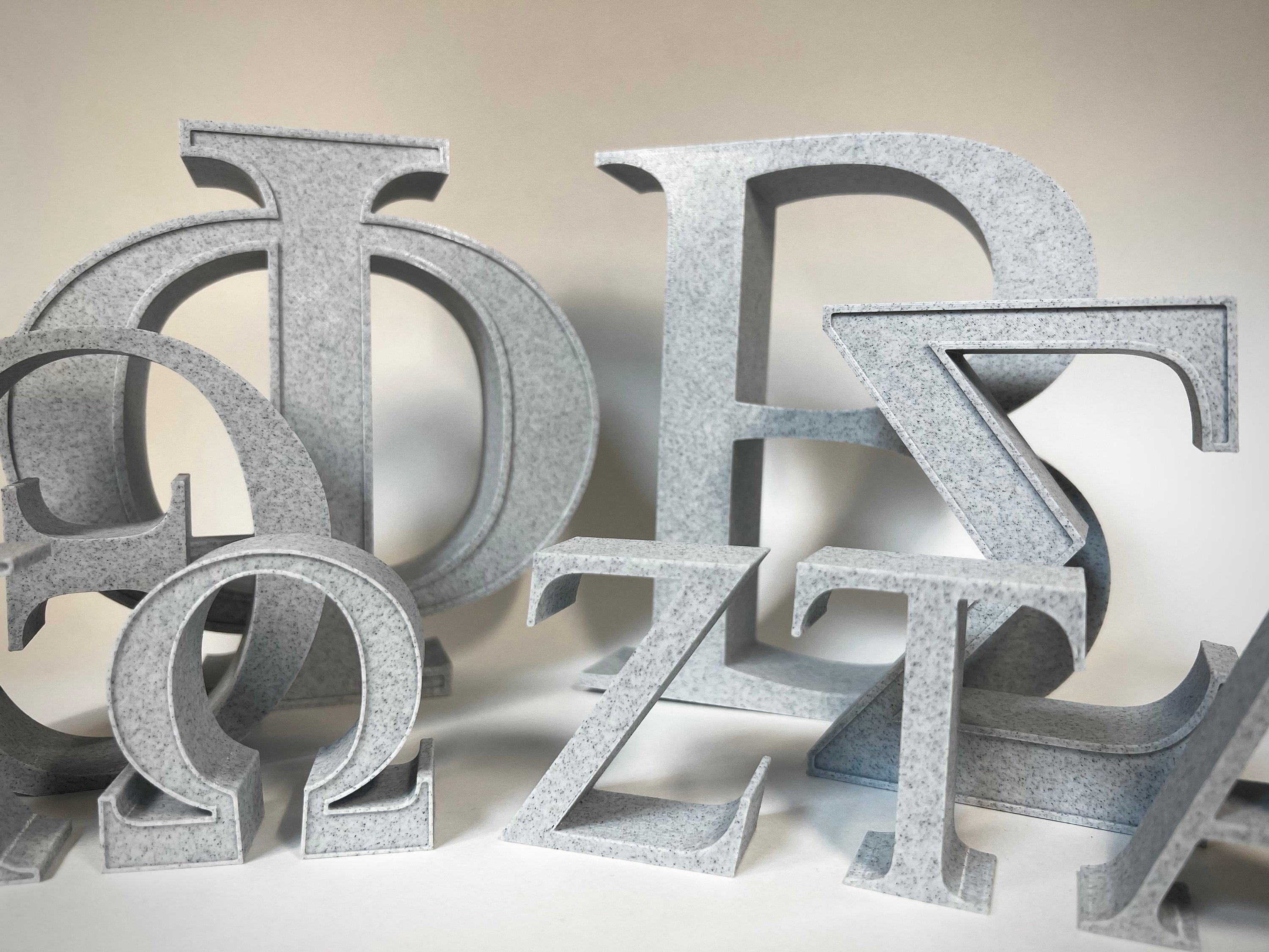 Greek Alphabet Letters - 3D Printed - Etsy