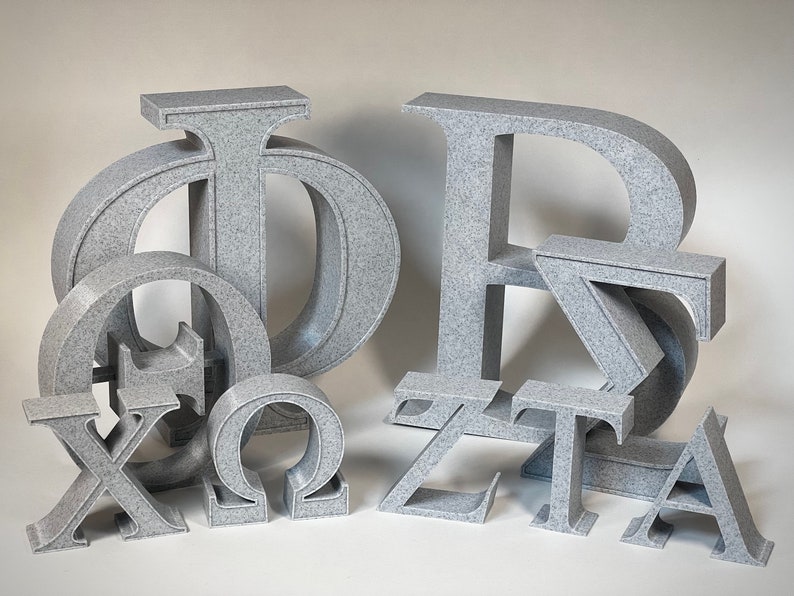 Greek Alphabet Letters - 3D Printed - Etsy
