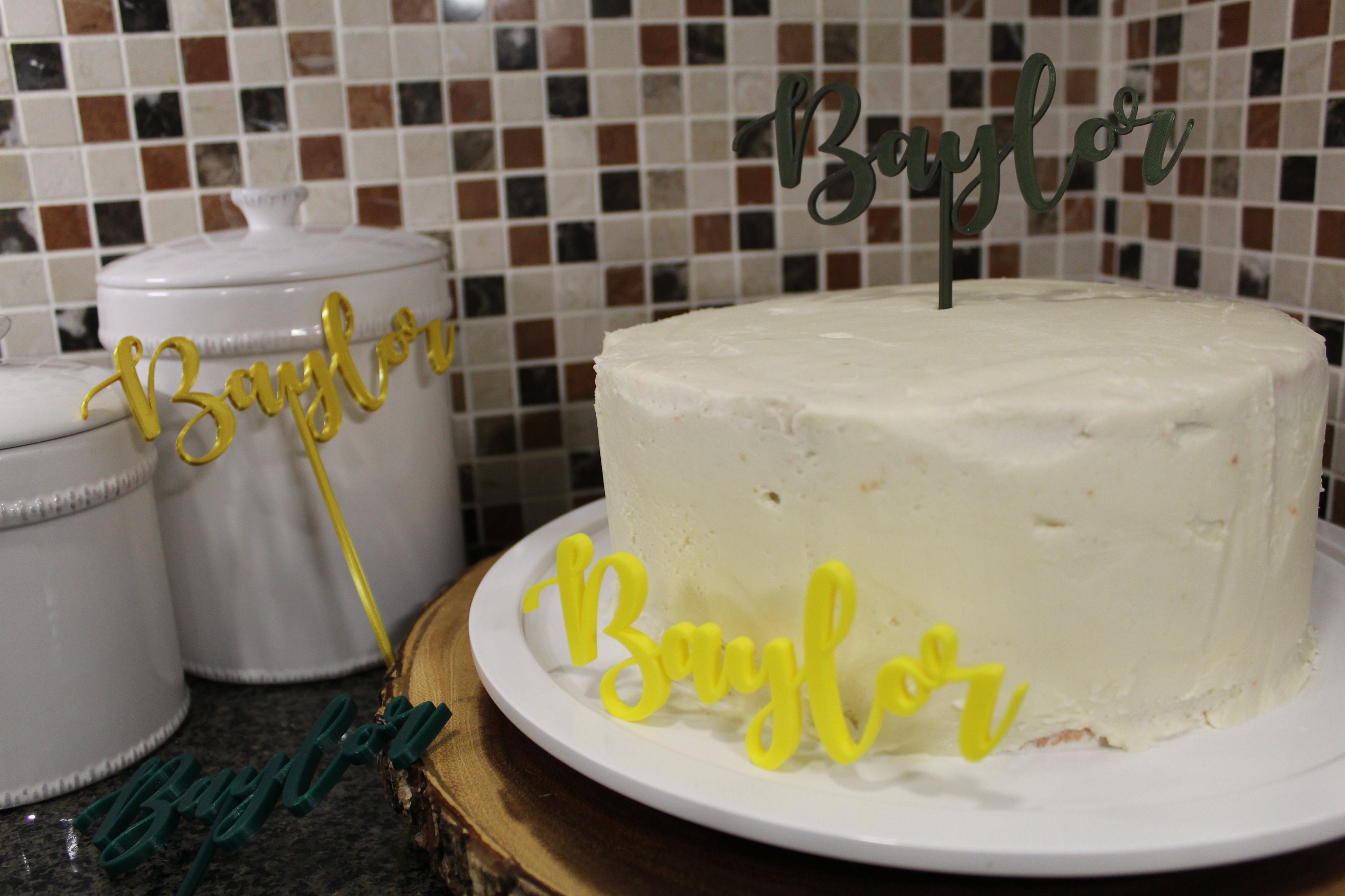 Baylor Cake Topper - Etsy