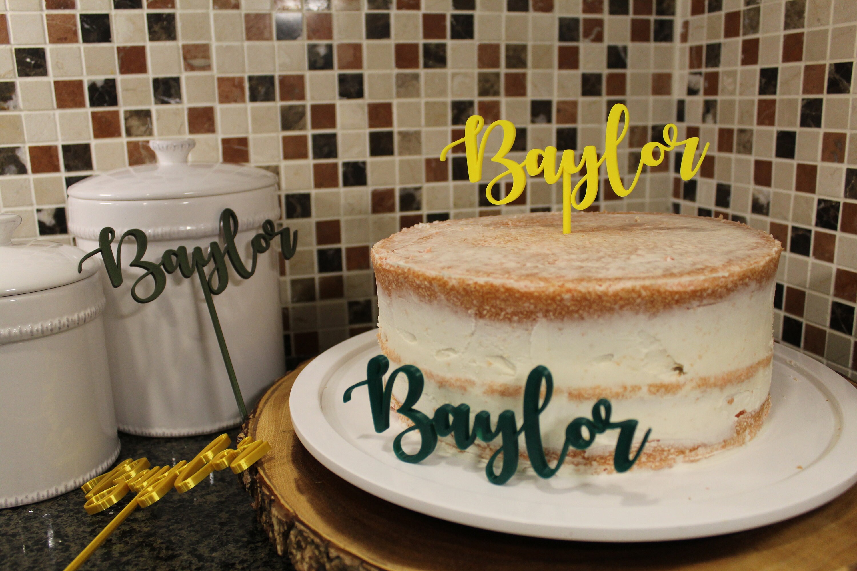 Baylor Cake Topper - Etsy