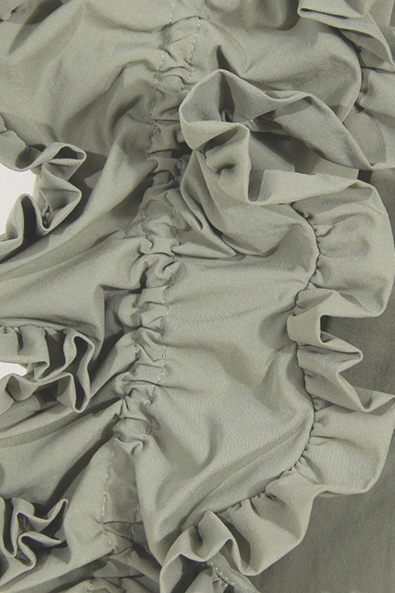 Belted Ruffle Sleeve Trench Coat - Etsy