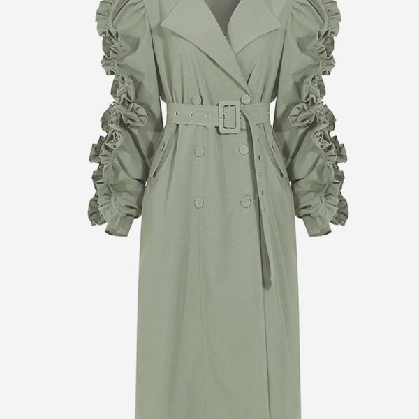 Ruffle Sleeve - Etsy