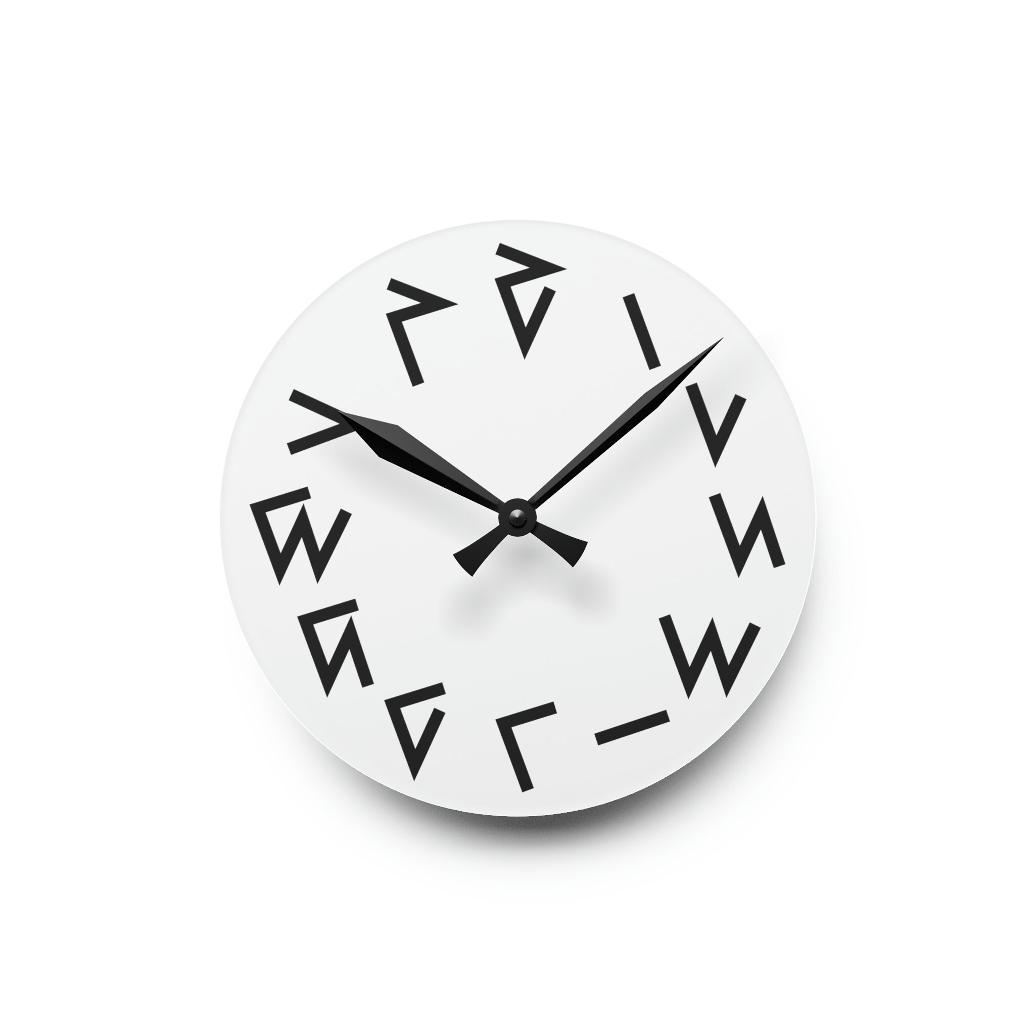 Kaktovik Iñupiaq Alaskan Native Numerals SQUARE Orange Clock - Etsy