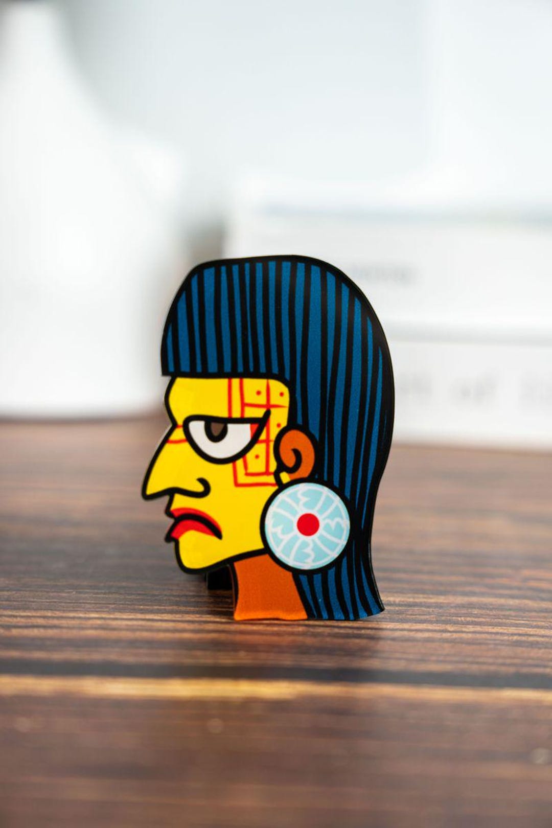 Woman Acrylic Pin – Nahua Codex Style Accessory - Mexica Aztec - Etsy