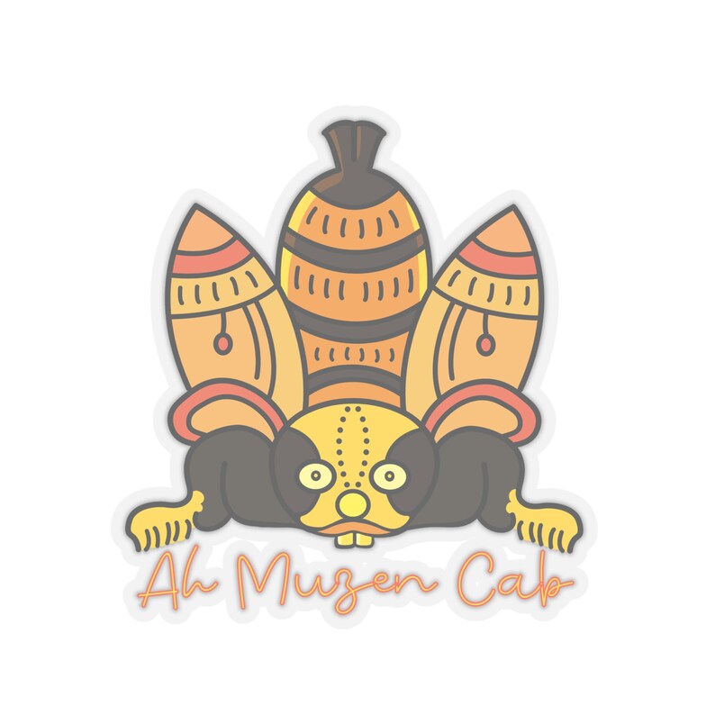 Ah Muzen Cab, Maya Bee God Glyph, Kiss-cut Sticker, Mayan, Mesoamerican ...