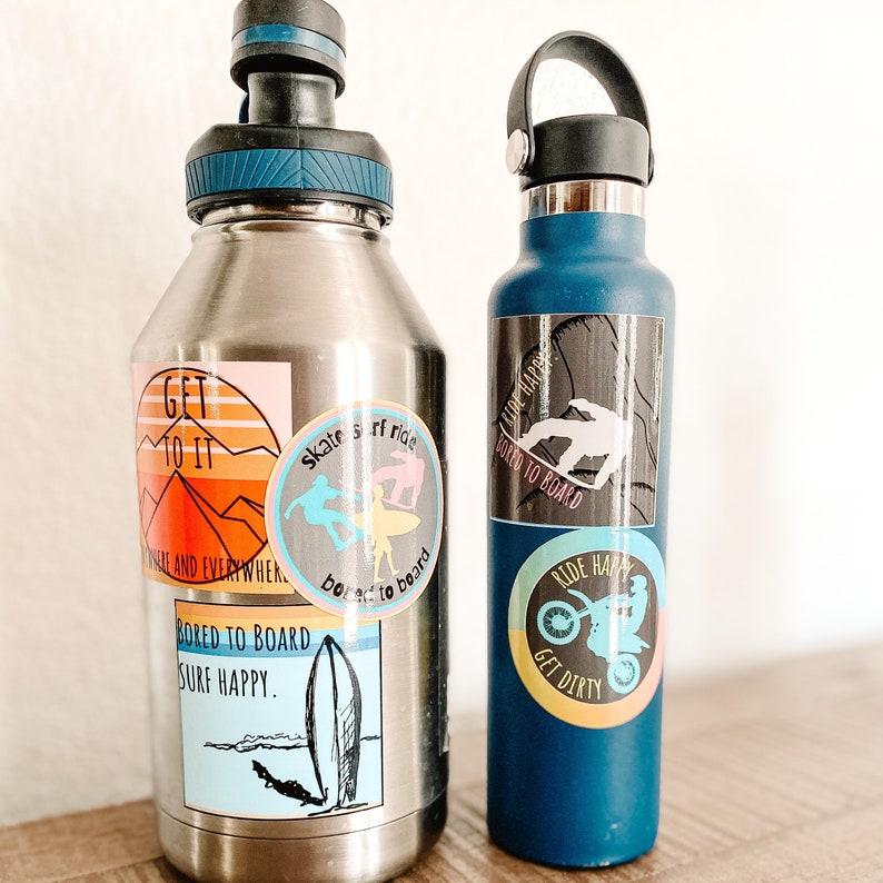 Surfboard Sticker, Surfer Sticker, Laptop Sticker, Gift for Skater ...