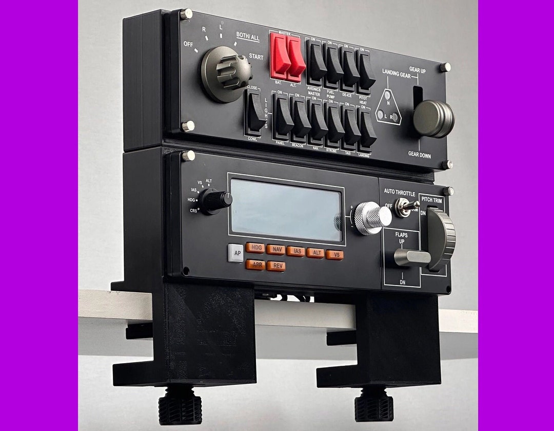 Desk Flight Panel Tower Set Logitech. Ideal for Mounting Your Flight ...