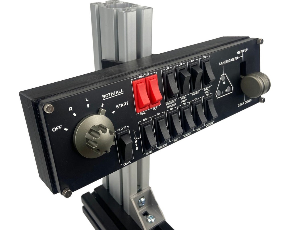 Extrusion Mount for Logitech Saitek Flight Panel, Compatible With Sim ...