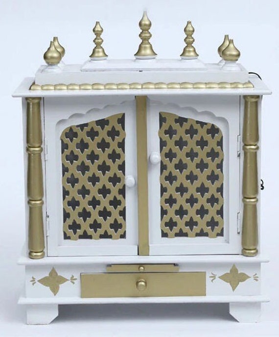 Wooden Temple Mandir Handicraft Window Pooja Gharindian | Etsy Canada