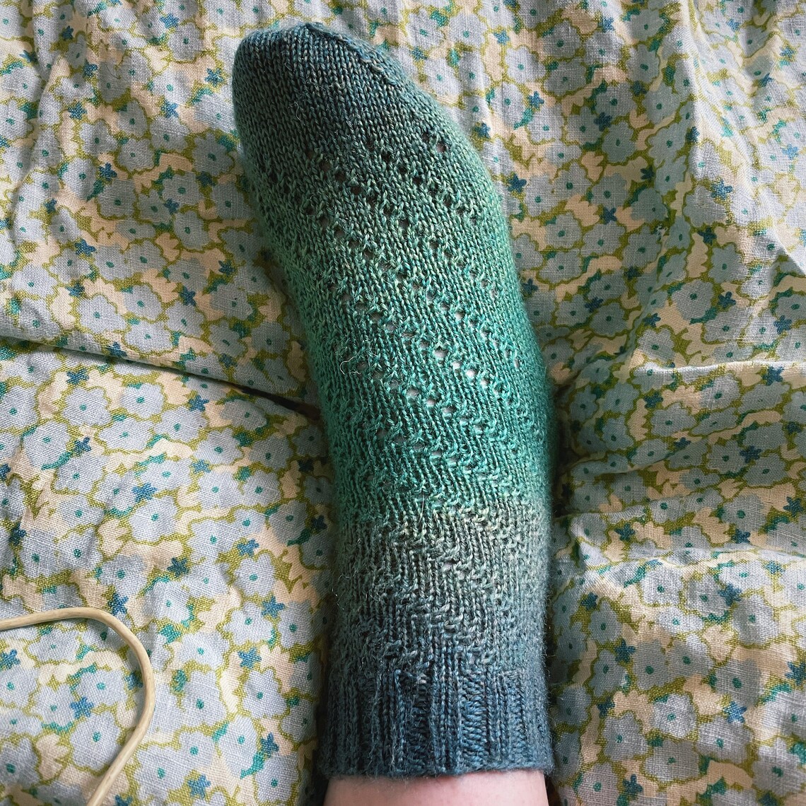 Grace Socks - Eyelet Lace Sock Knitting Pattern - Etsy