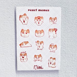 Sticker Sheet Planner Emote Meme Stickers Reaction Memes - Etsy