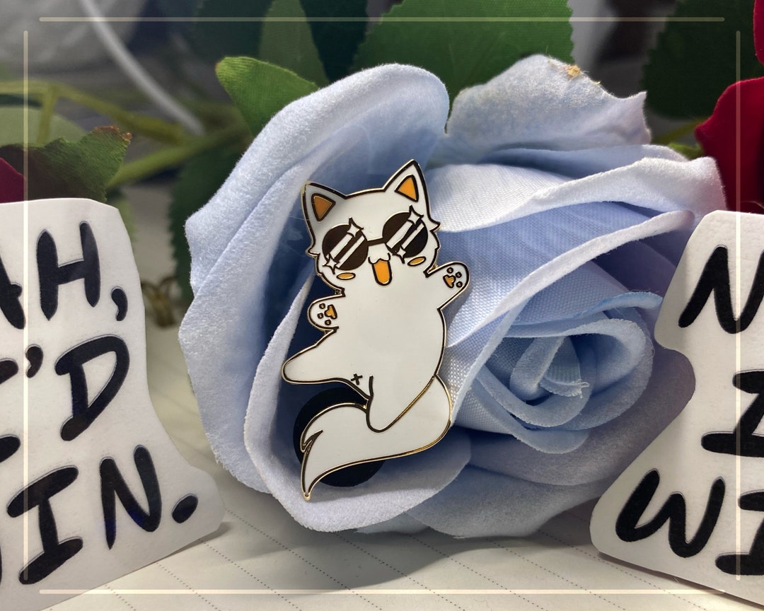 JJK Gojo Cat Pin Hard Enamel Valentines Gifts Anime Pins Cat Pins - Etsy