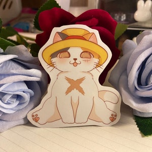 Luffy Sabo Ace One Piece Stickers Cats Anime Vinyl Sticker Laptop - Etsy