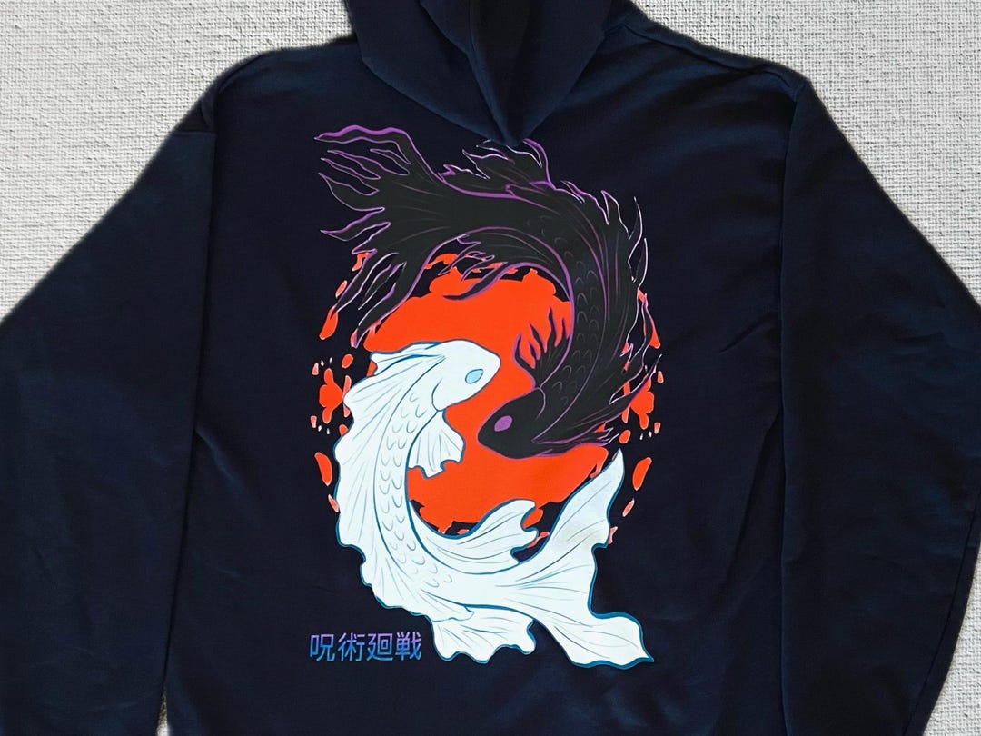 JJK Hoodie Fish Gojo Geto JJK Merch Gift for Anime Lovers - Etsy