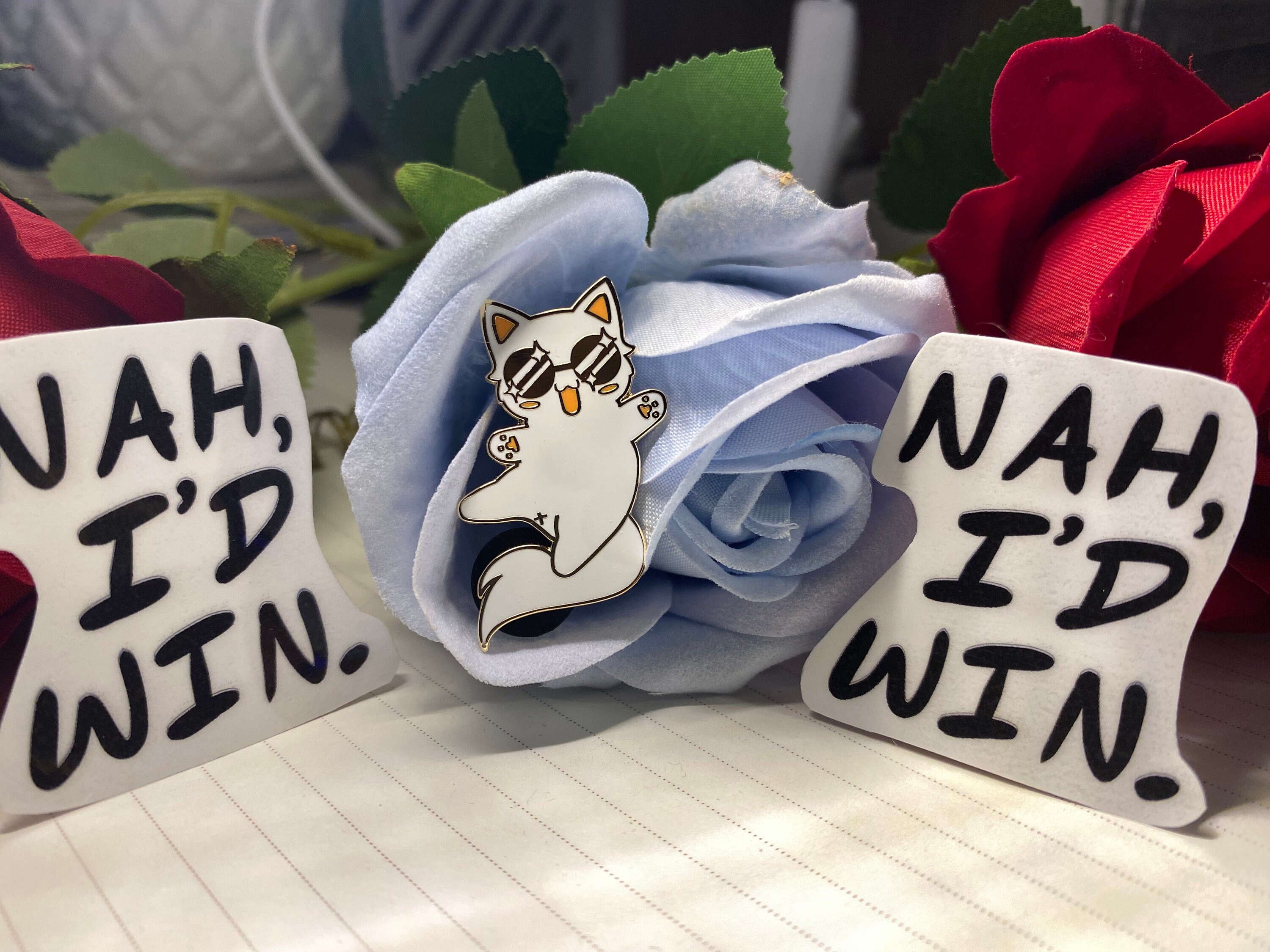 JJK Gojo Cat Pin Hard Enamel Valentines Gifts Anime Pins Cat Pins - Etsy