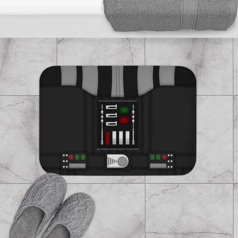 Darth Vader Shower Bath Mat Star Wars Bathroom Decor - Etsy
