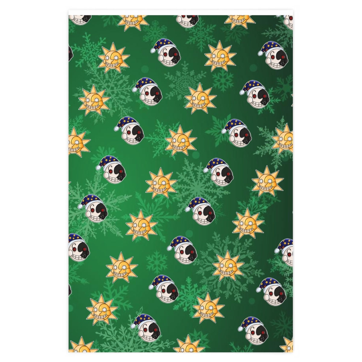 FNAF Christmas Wrapping Paper - Sundrop Moondrop Gift Wrap Roll sold by ...