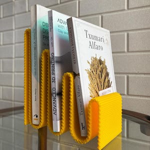 Wavy Book Stand & Holder | Desk Organizer | Modern | Minimalist Home ...