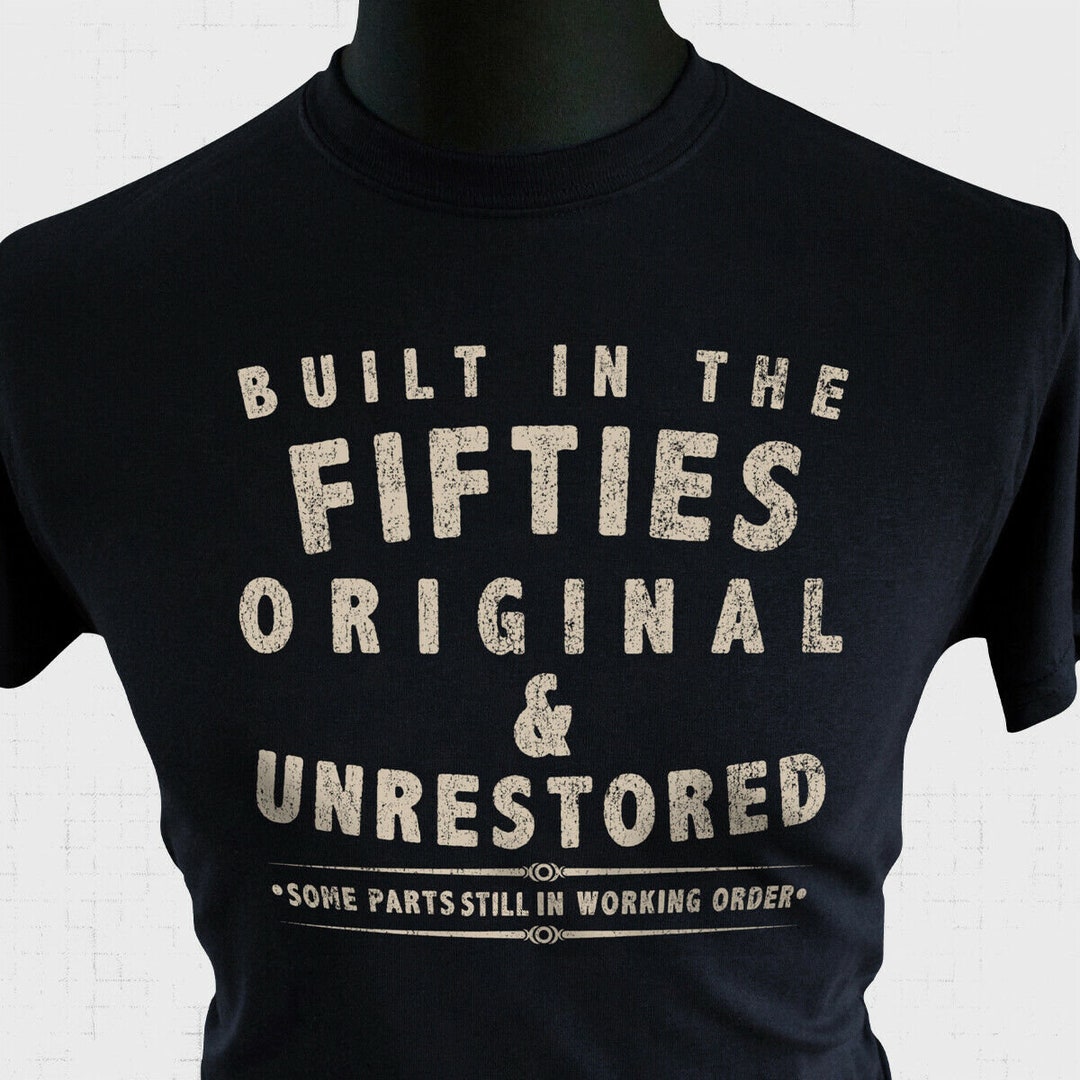 Built in the Fifties T Shirt (black) - Etsy