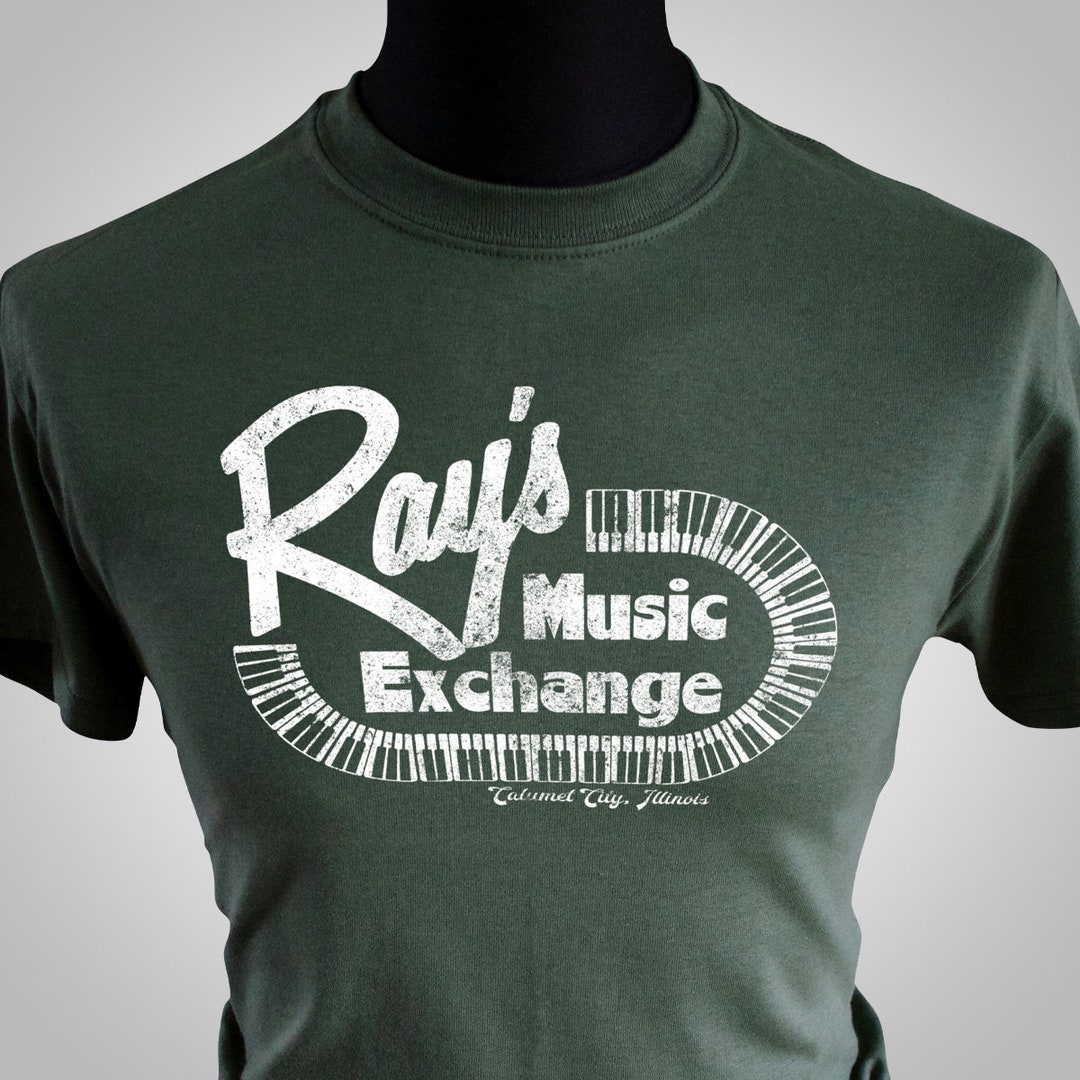 Camiseta de Ray's Music Exchange verde - Etsy España