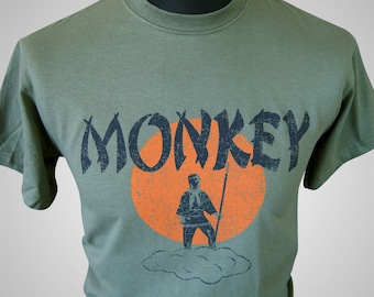 Monkey Green Shirt - Etsy
