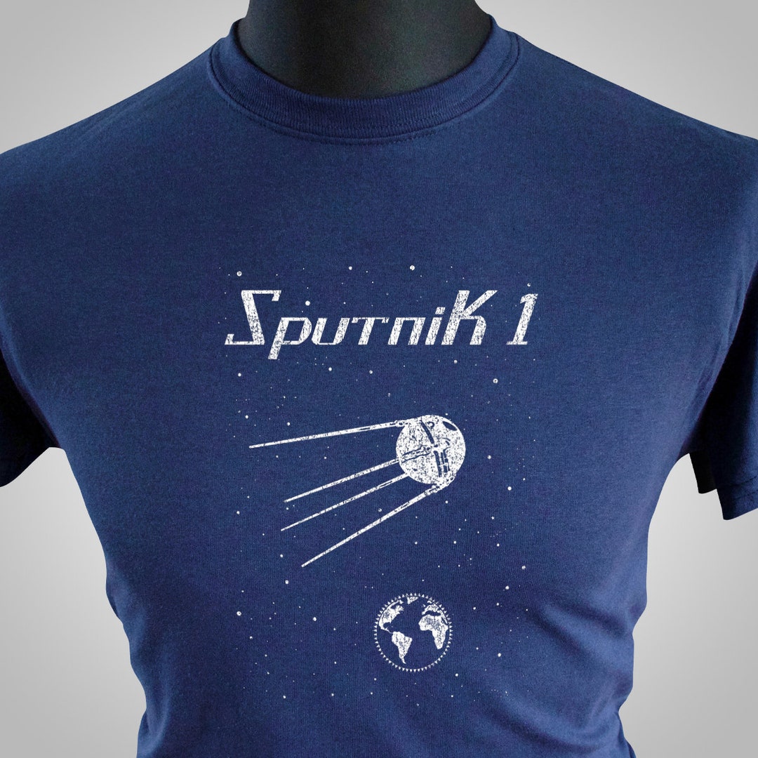 Sputnik 1 T Shirt (blue) - Etsy UK