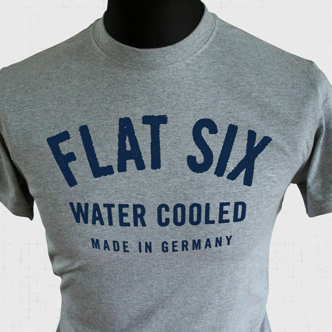 Flat Six Water Cooled T Shirt (grey/blue) - Etsy