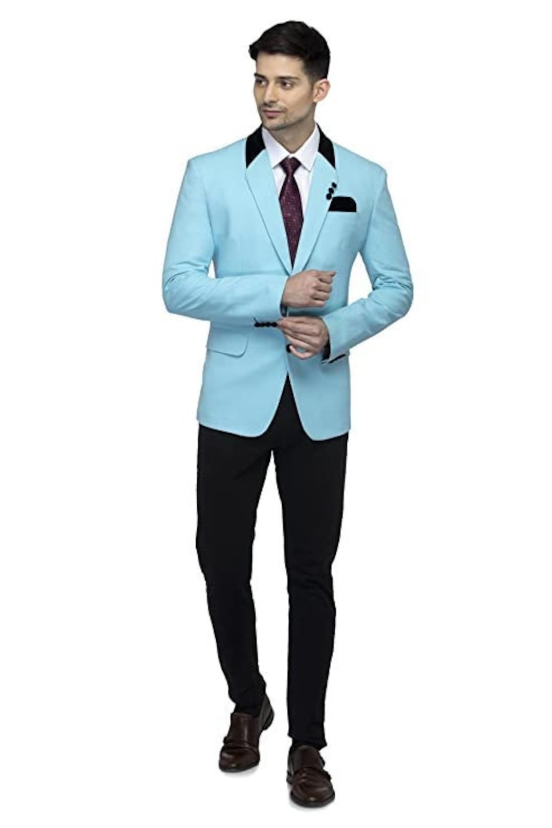 Men Suits 2 Piece ,sky Blue Suits Men, Slim Fit Suits, Elegant Suits ...