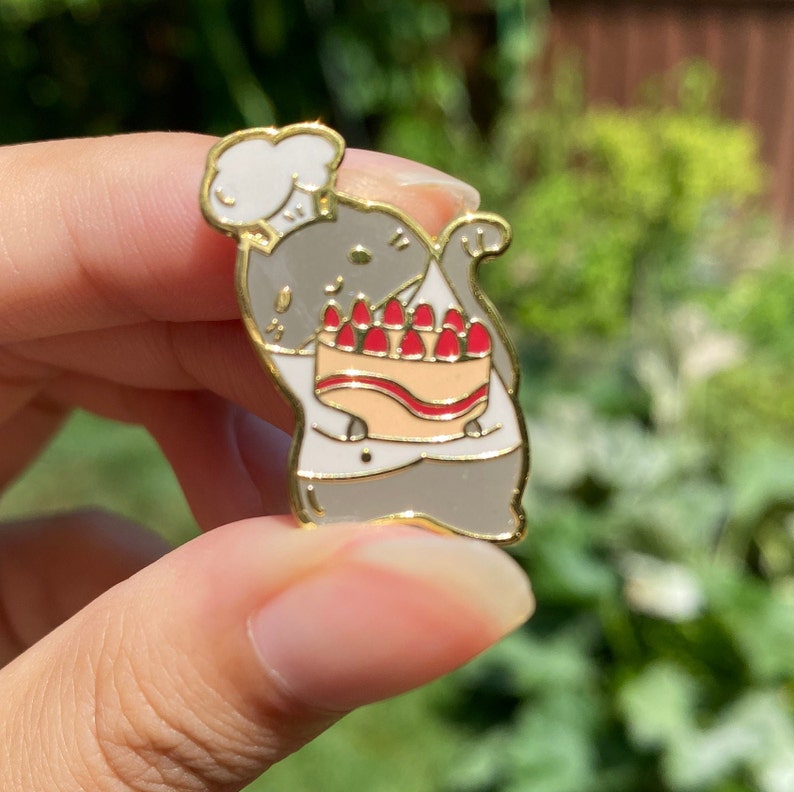 Bakery Cat Enamel Pins Set of 3 Pins Cute Cats - Etsy