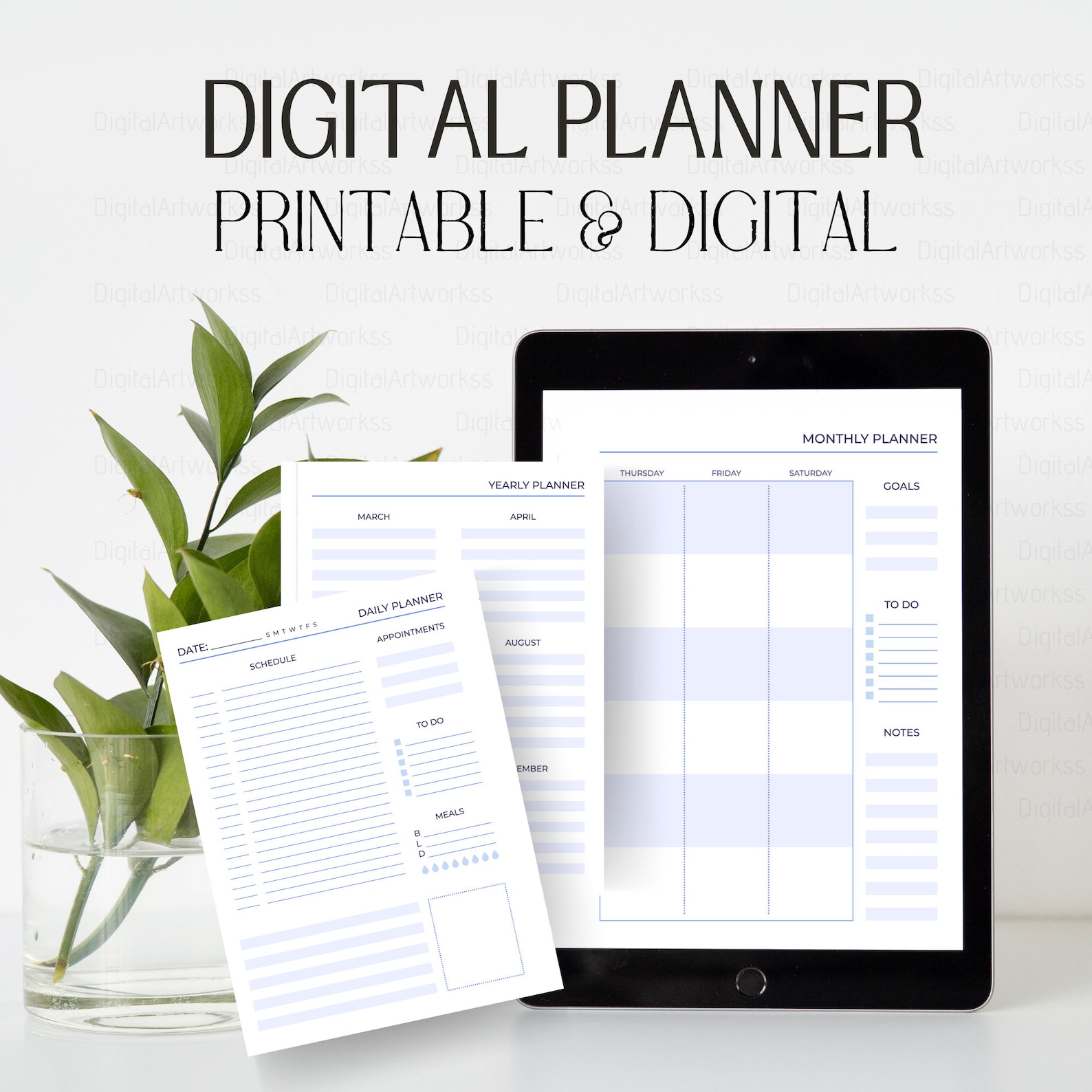 Ultimate Planner, Hyperlinked Digital Planner Bundle, Digital Download ...