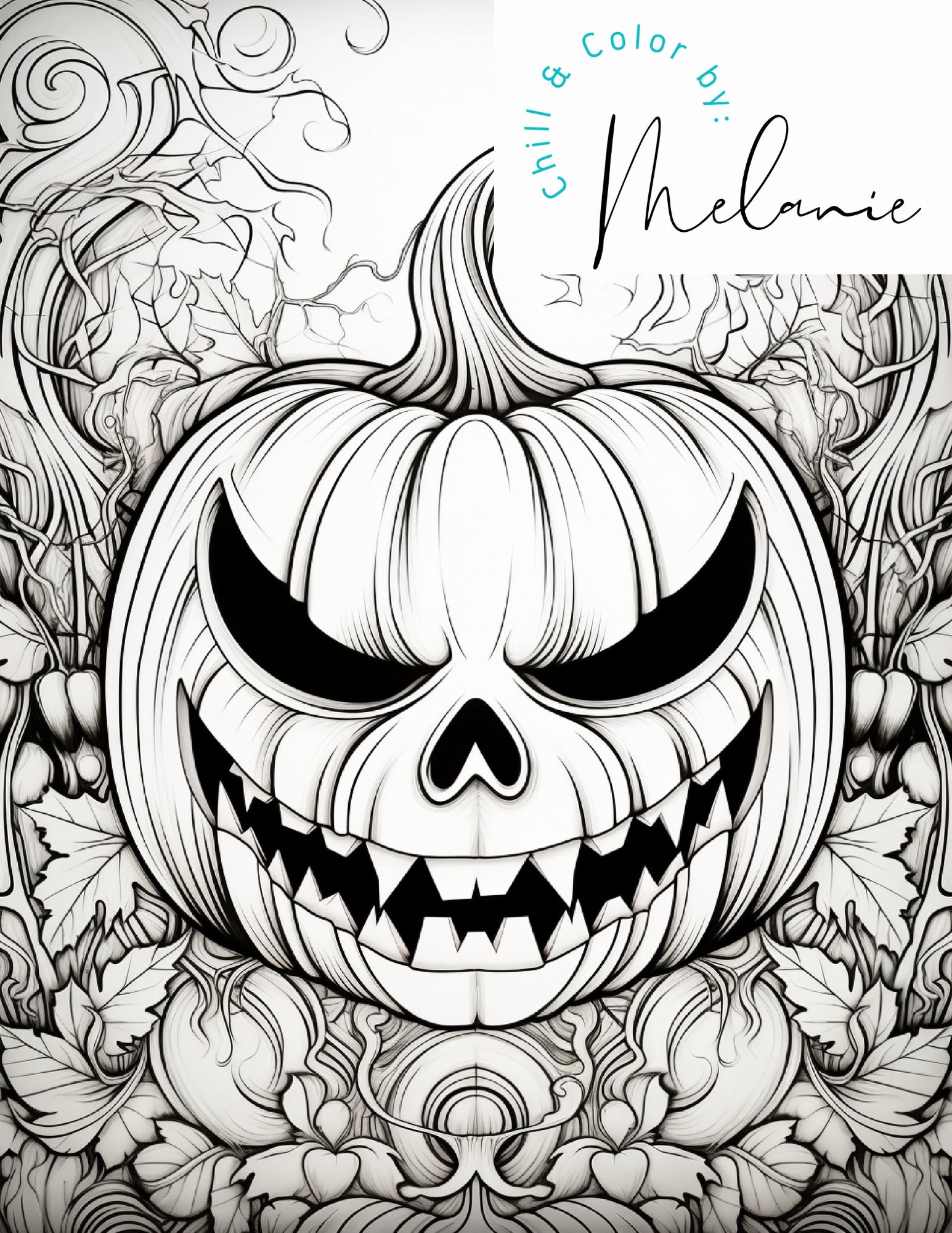 20 Spooky Halloween Coloring Pages for Adults-digital Download Adult ...