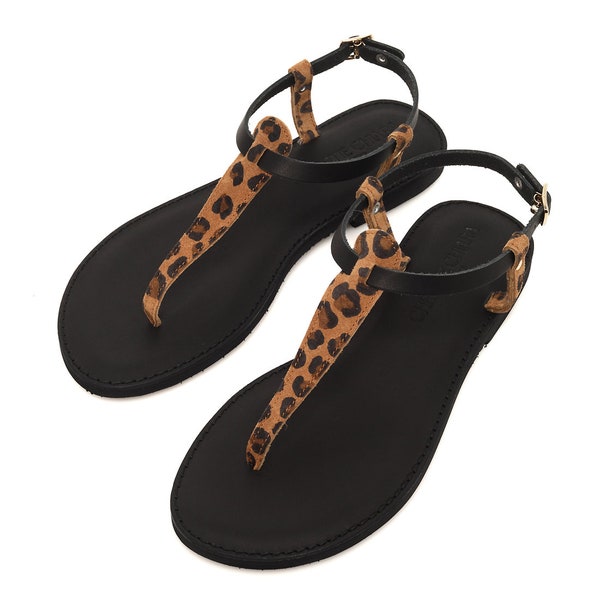 Animal Print Sandals - Etsy