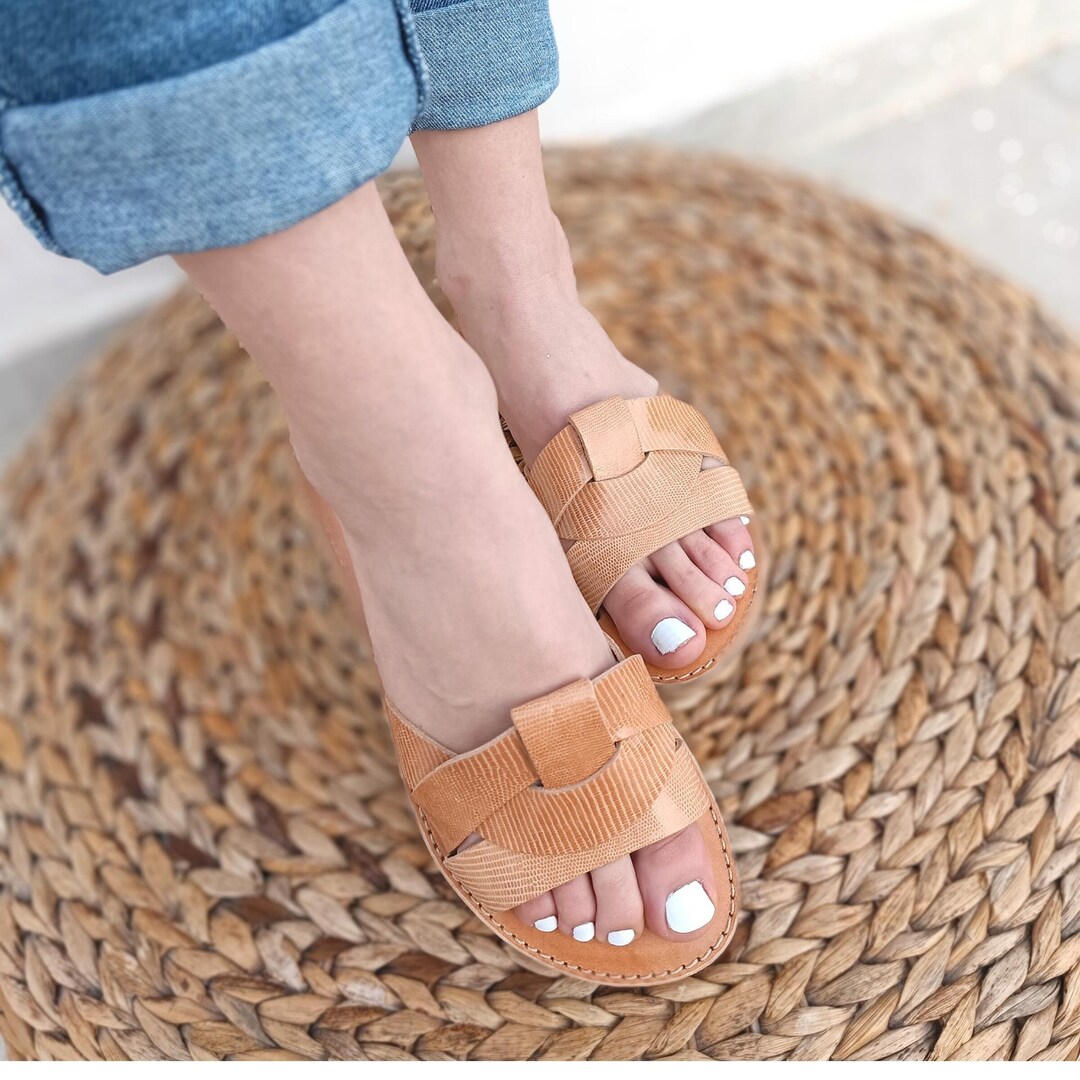 Women Sandals, Luxury Sandals, Natural Tan Sandals, Comfortable Sandals ...