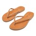 Tan Flip Flops, Tan Leather Flip Flops, Women Flip Flops, Strappy ...