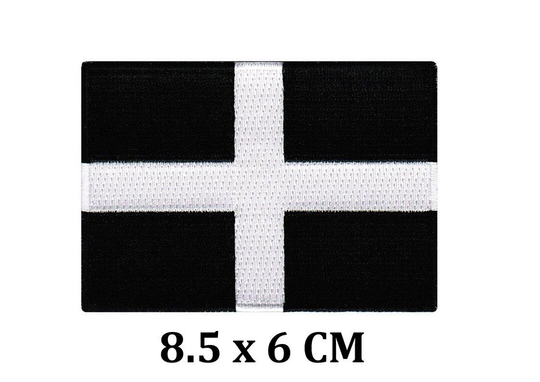 Cornwall Flag Saint Pirans Great Britain Embroidered Patch Badge for Jacket Jeans Applique - Etsy