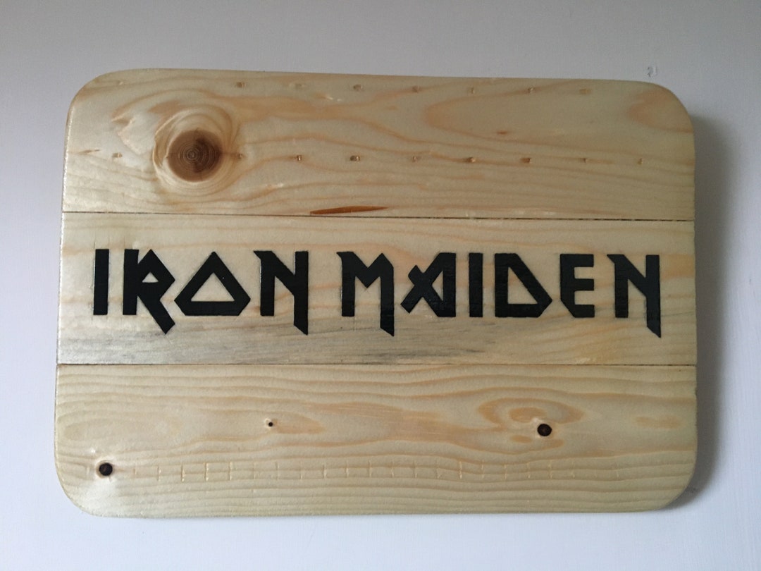 Iron Maiden Rustic Sign - Etsy