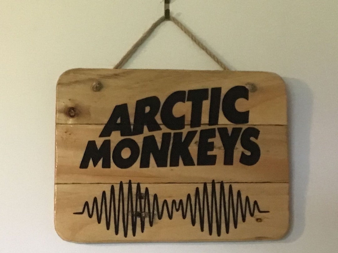 Arctic Monkeys AM Rustic Sign - Etsy