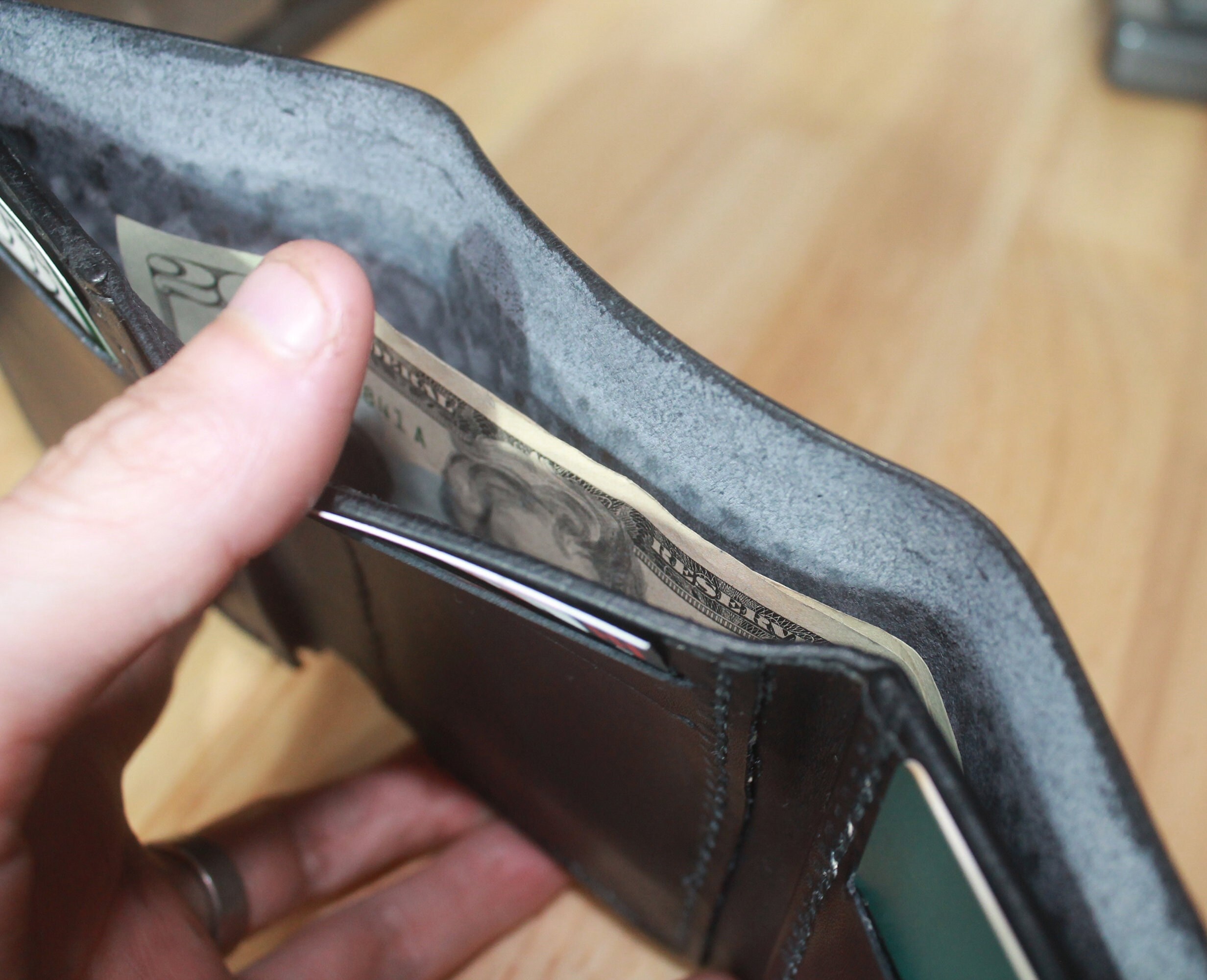 Trifold Leather Wallet Made to Order Tri-fold Custom Handmade Tooled 3D ...