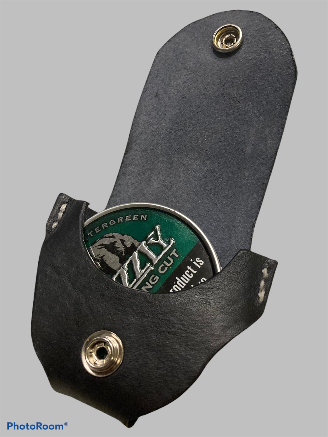 Handmade Leather Snuff Can Holder Dip Belt Loop Tobacco - Etsy