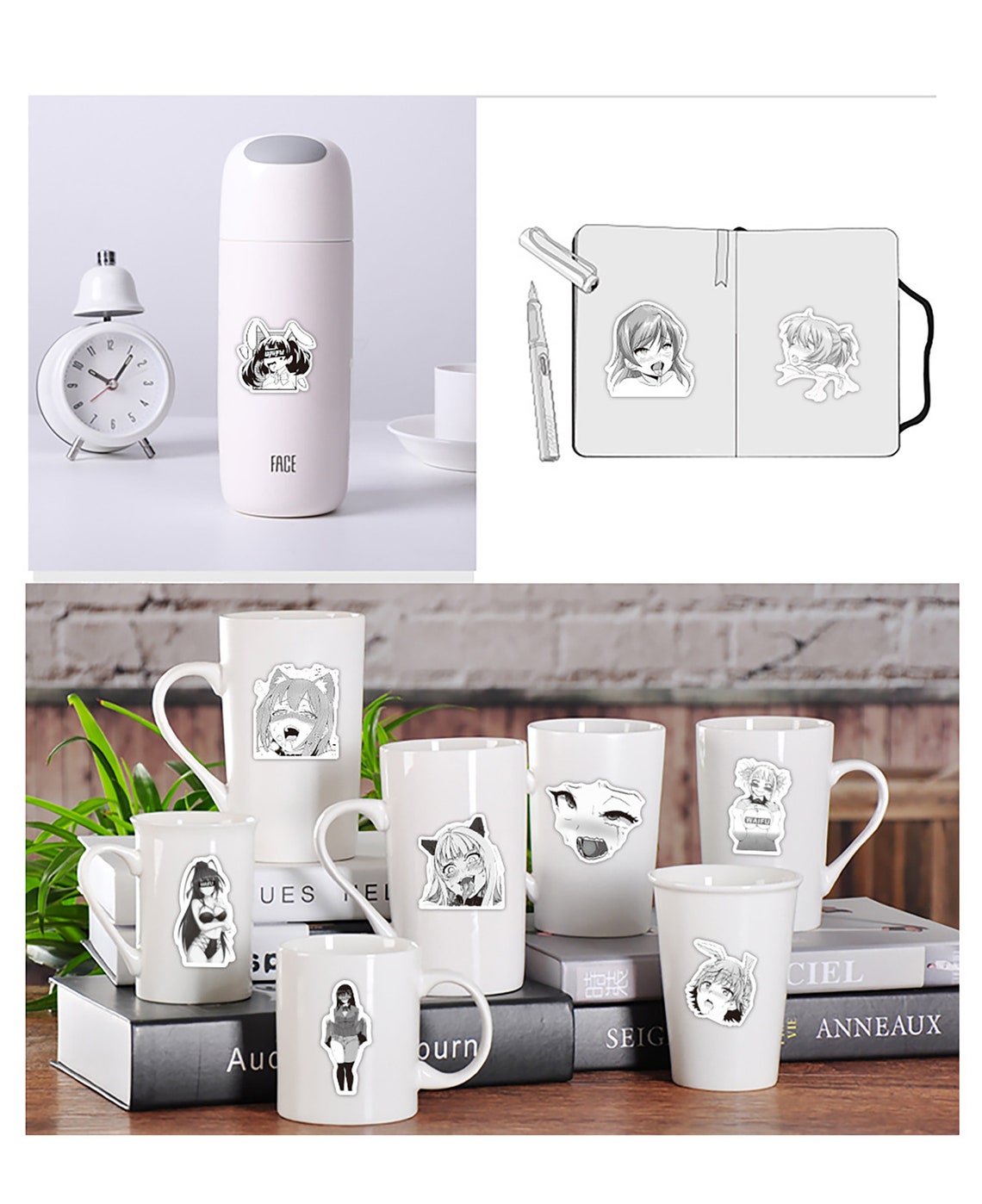 100 PCS Waifu Sticker Pack, Sexy Adult Sticker Pack, Anime Bunny Girl ...