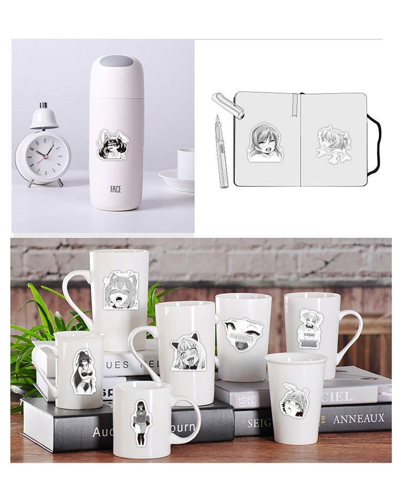 100 PCS Waifu Sticker Pack, Sexy Adult Sticker Pack, Anime Bunny Girl ...