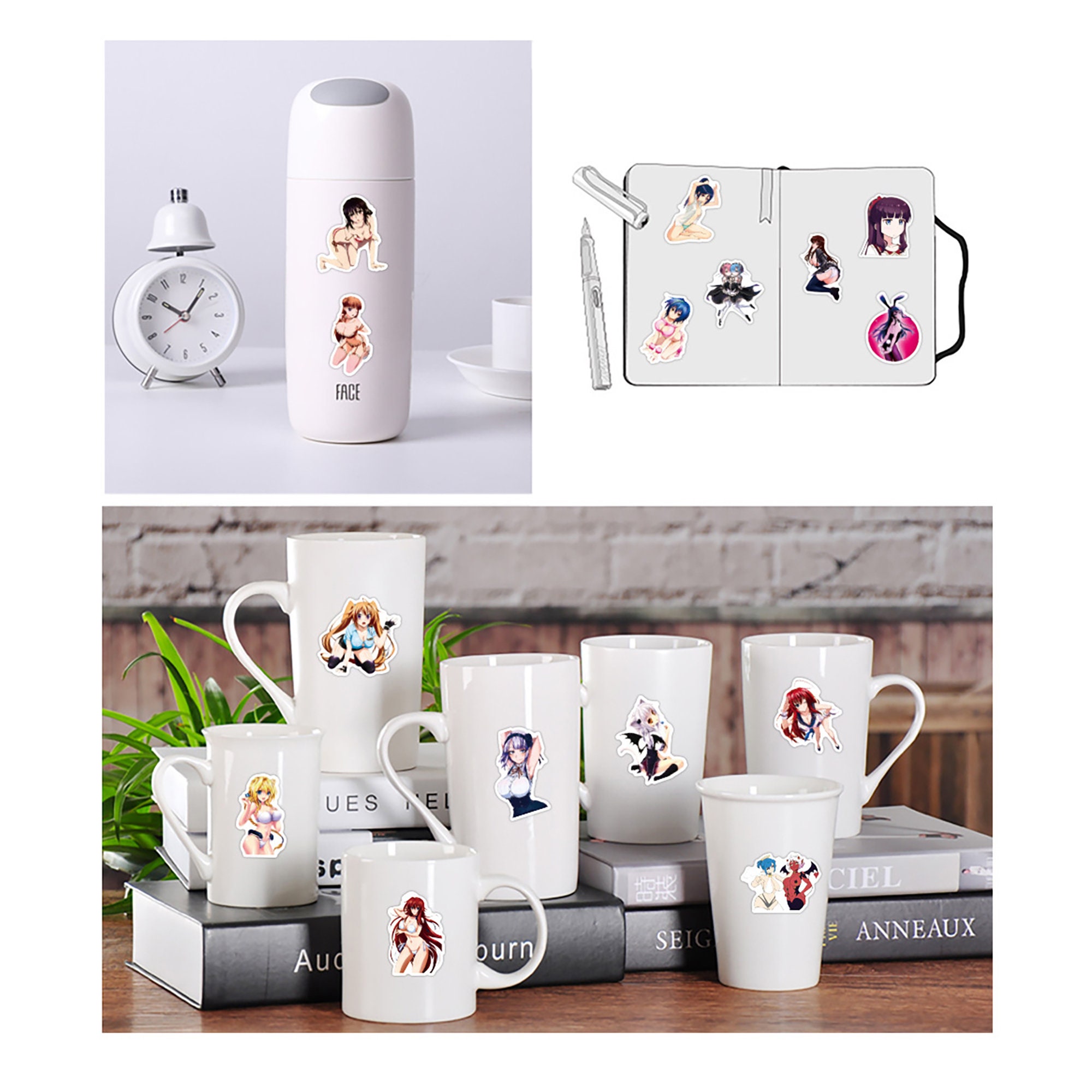 100 PCS Sexy Adult Sticker Pack Anime Bunny Stickers Waifu - Etsy