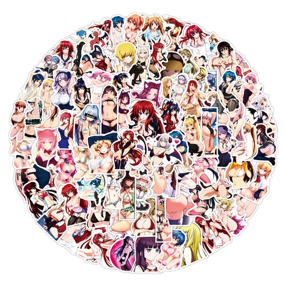 100 Pcs Sexy Adult Sticker Pack Waifu Stickers Bikini Girl Etsy