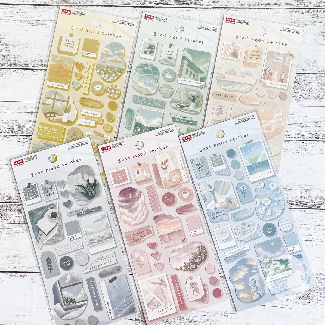 Good Mood Sticker | Sticker Sheet | Aesthetics, Vibes, Colours, Writing ...